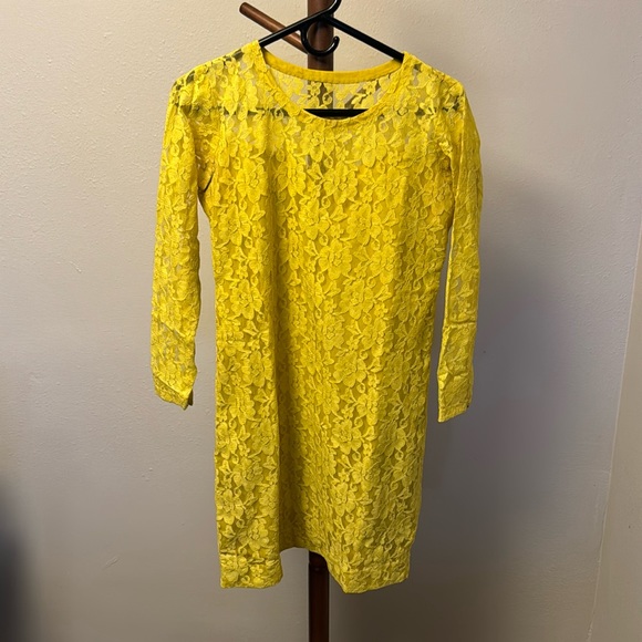 Dresses | Gorgeous Bright Yellow Net Dress | Poshmark